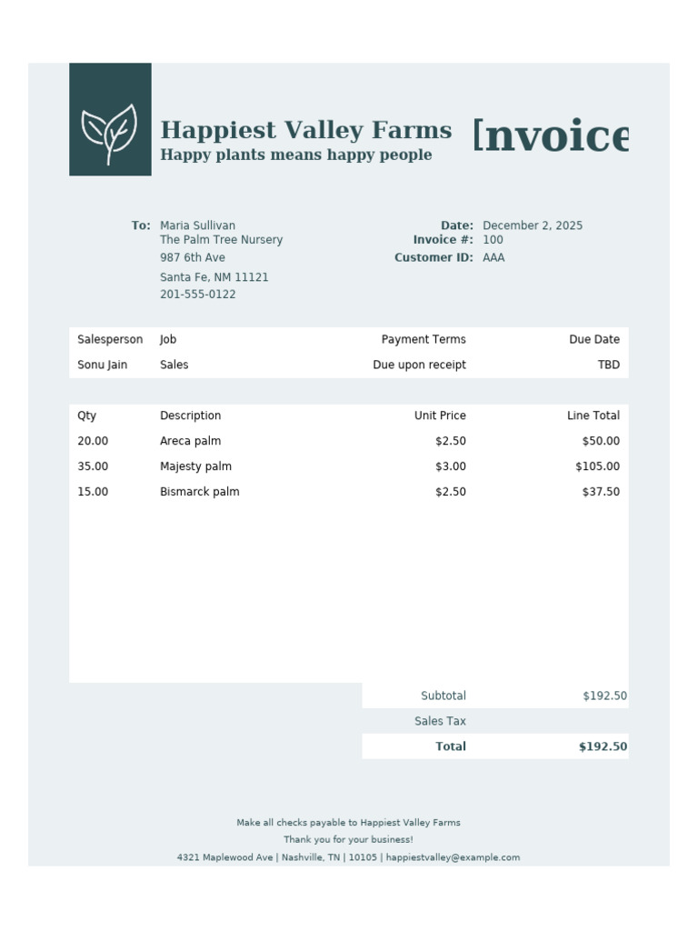 Invoice 2020 | PDF