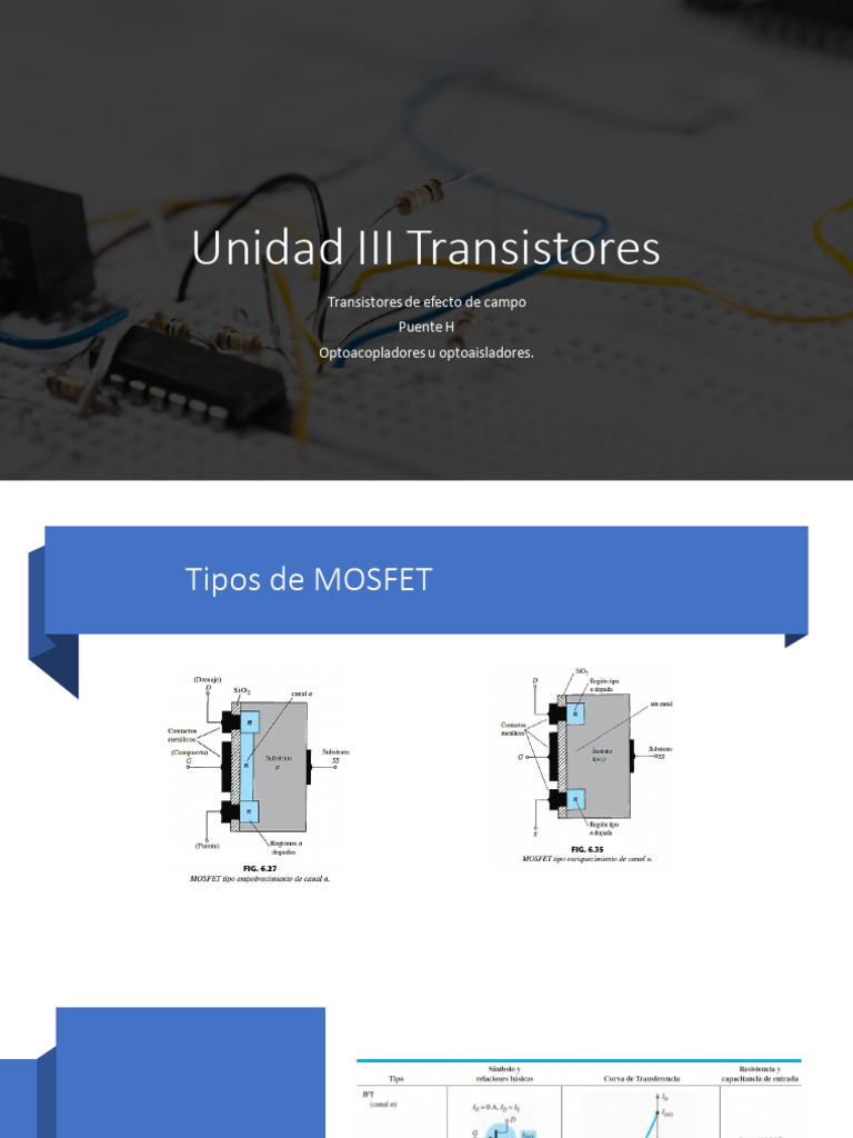 Presentacion Unidad 3 Parte 2 Transistores FET | PDF