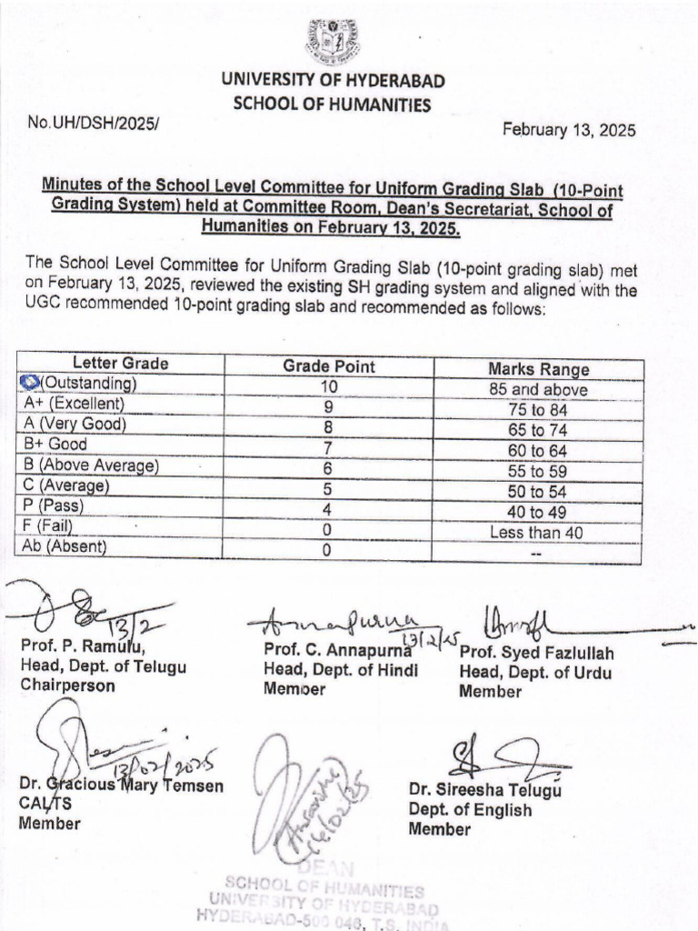 Uniform Grading System - 0001 | PDF