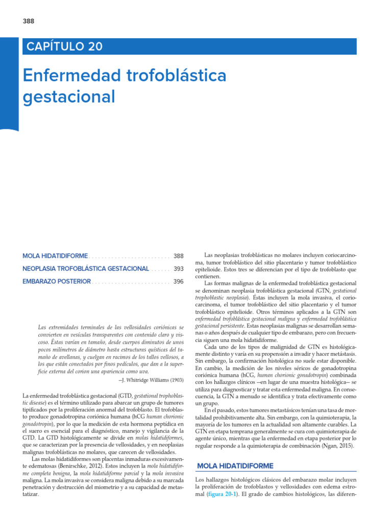 15.1 Williams Obstetricia, 25 Ed. Capítulo 20 | PDF | El embarazo | Gonadotropina coriónica humana
