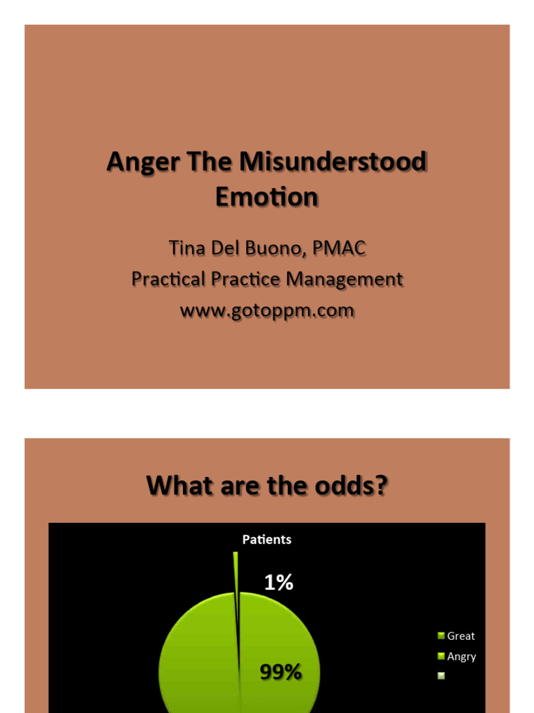 Managing Anger in Professional Encounters | PDF