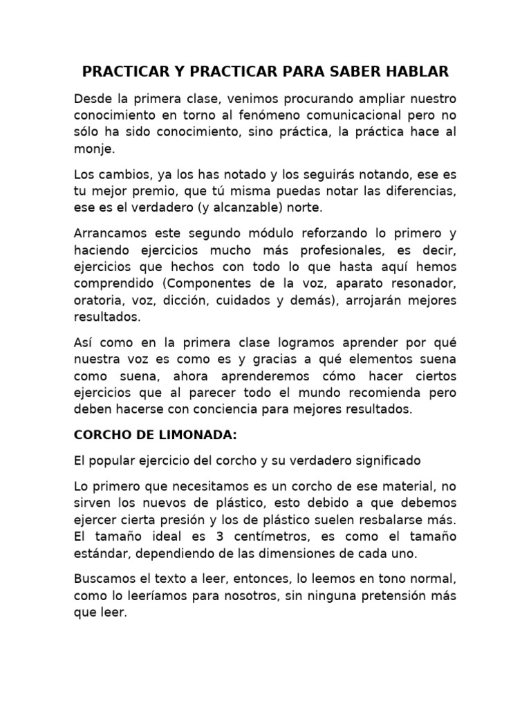 Practica y Más Practica | PDF | Fonética