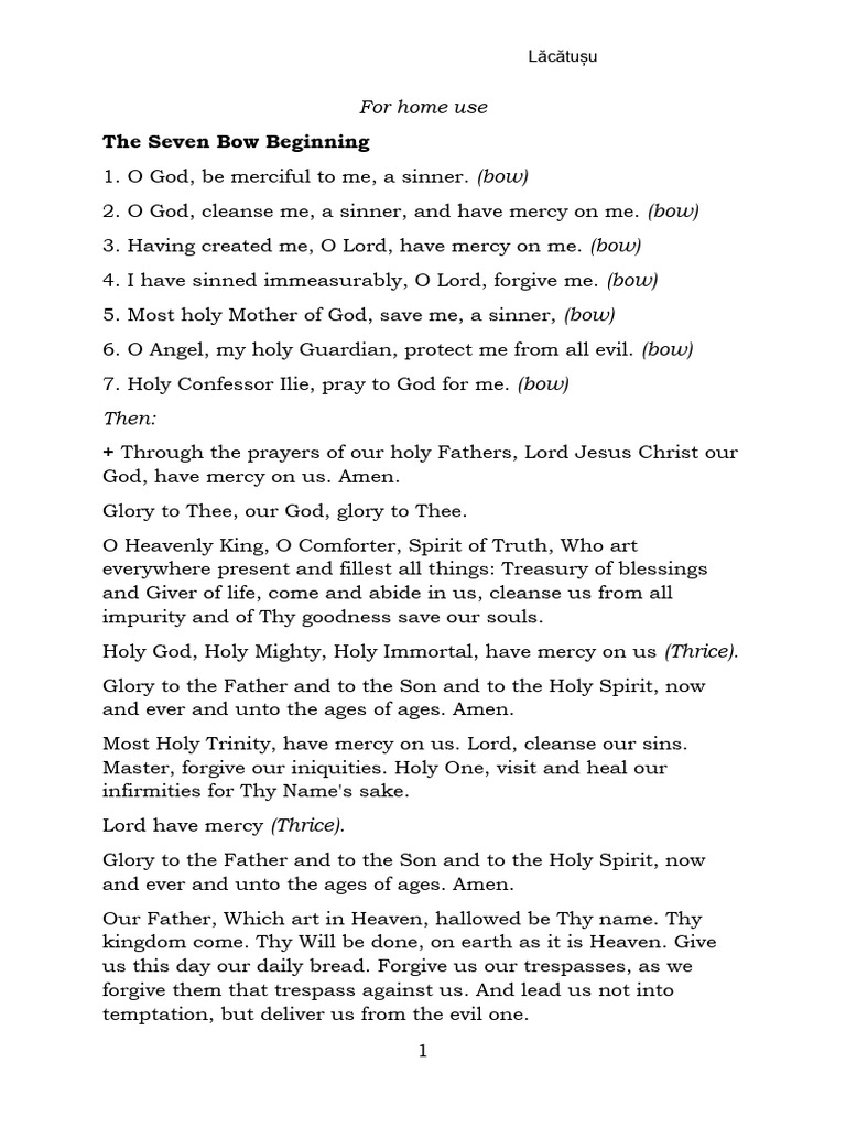 Akathist To The Holy Confessor Priest Ilie (Lacatusu) | PDF ...