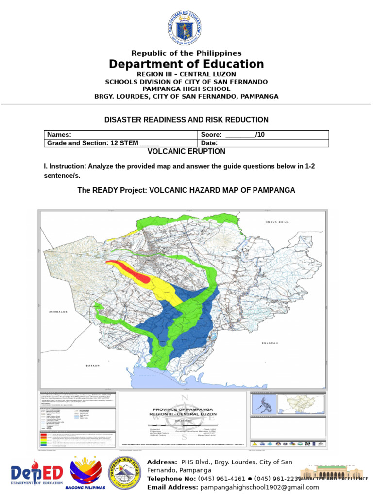 Volcanic Hazard Map Analysis Guide | PDF | Volcanology | Disasters