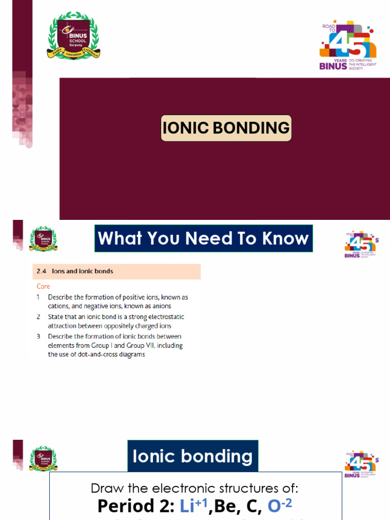 Understanding Ionic Bonding Basics | PDF | Ion | Salt (Chemistry)