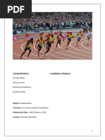 Average Olympic 100m Sprint Times | PDF | Sport Of Athletics | Athletics