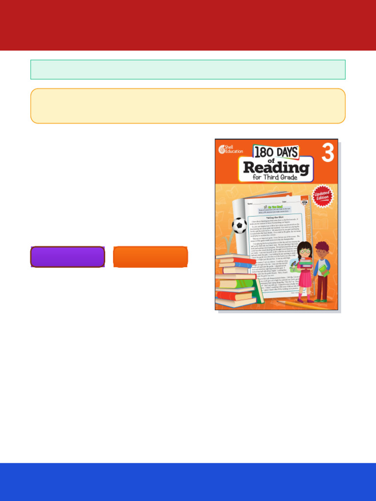 180 Days of Reading For Third Grade 2nd Edition Alyxx Melendez Ebook ...