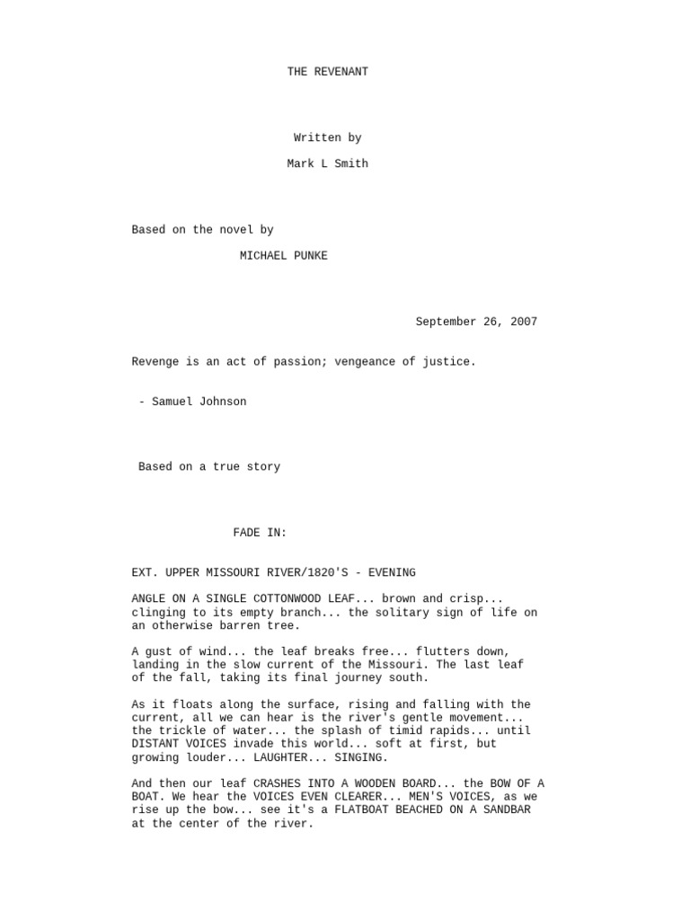 Revenant | PDF | Bears