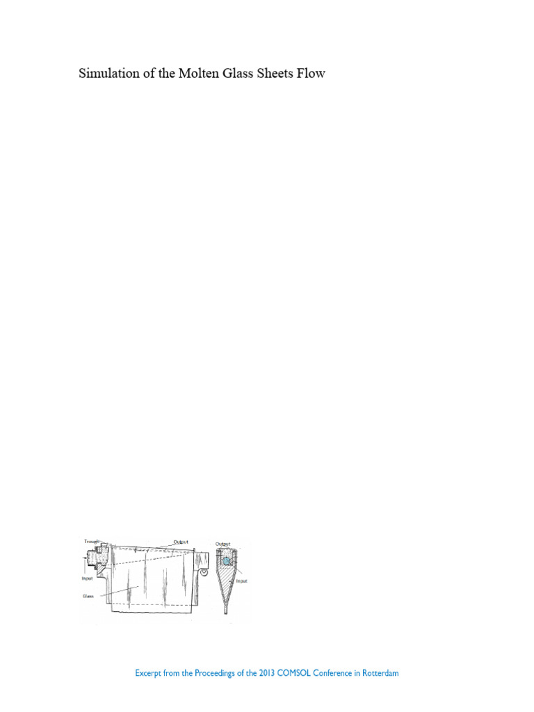Simulation of The Molten Glass Sheets Flow | PDF | Fluid Dynamics ...