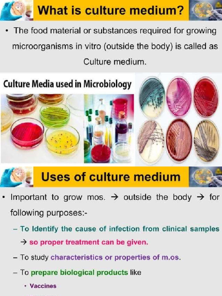 Culture Media and Methods | PDF