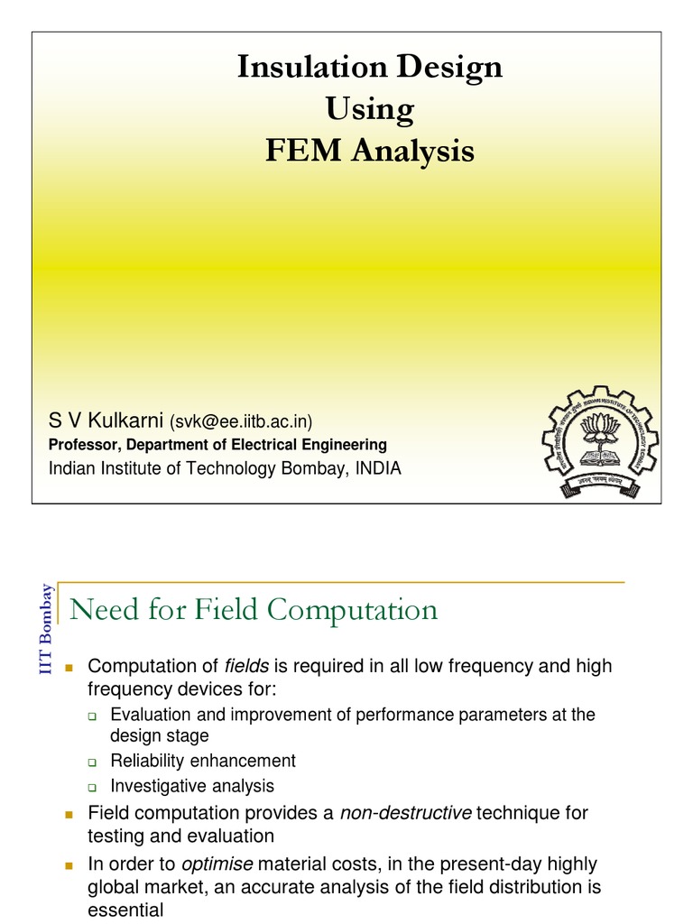 Fem1 Pdf Computational Electromagnetics Finite Element Method