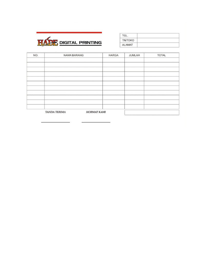 Hade Printing Surakarta | PDF