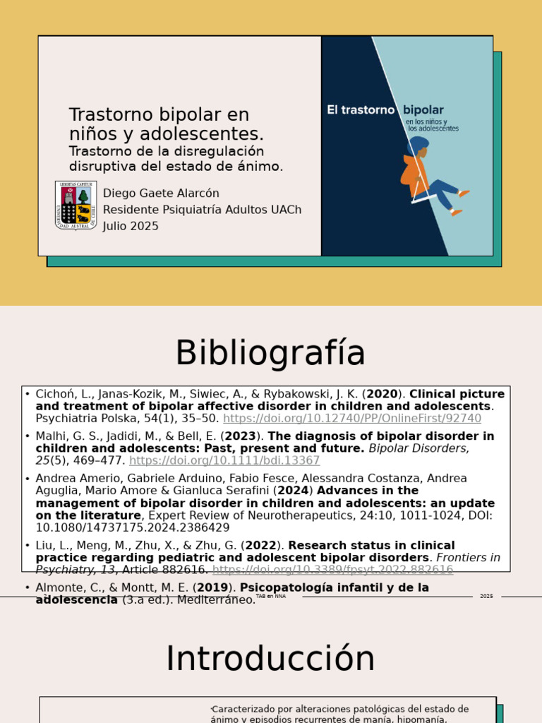 Trastorno bipolar en niños y adolescentes | PDF | Trastorno depresivo ...