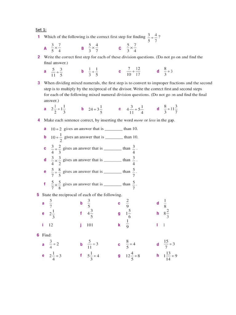 Fractions | PDF