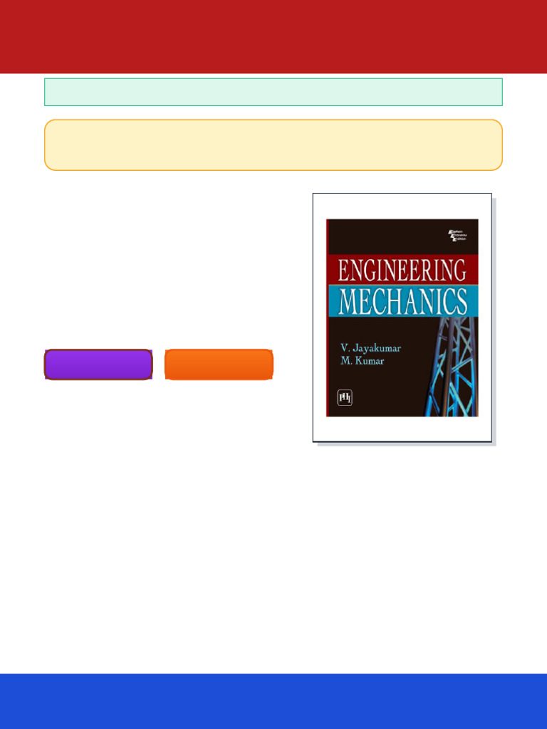 Engineering Mechanics 1st Edition V. Jayakumar ebook online text version | PDF | Force | Methodology