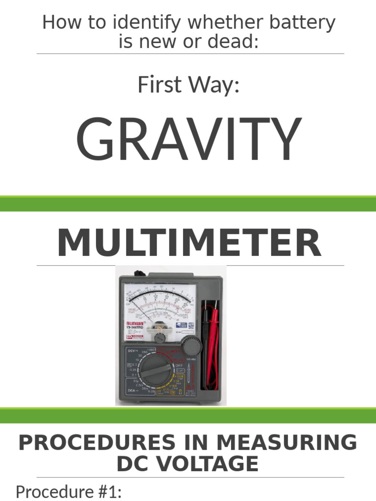Multimeter | PDF