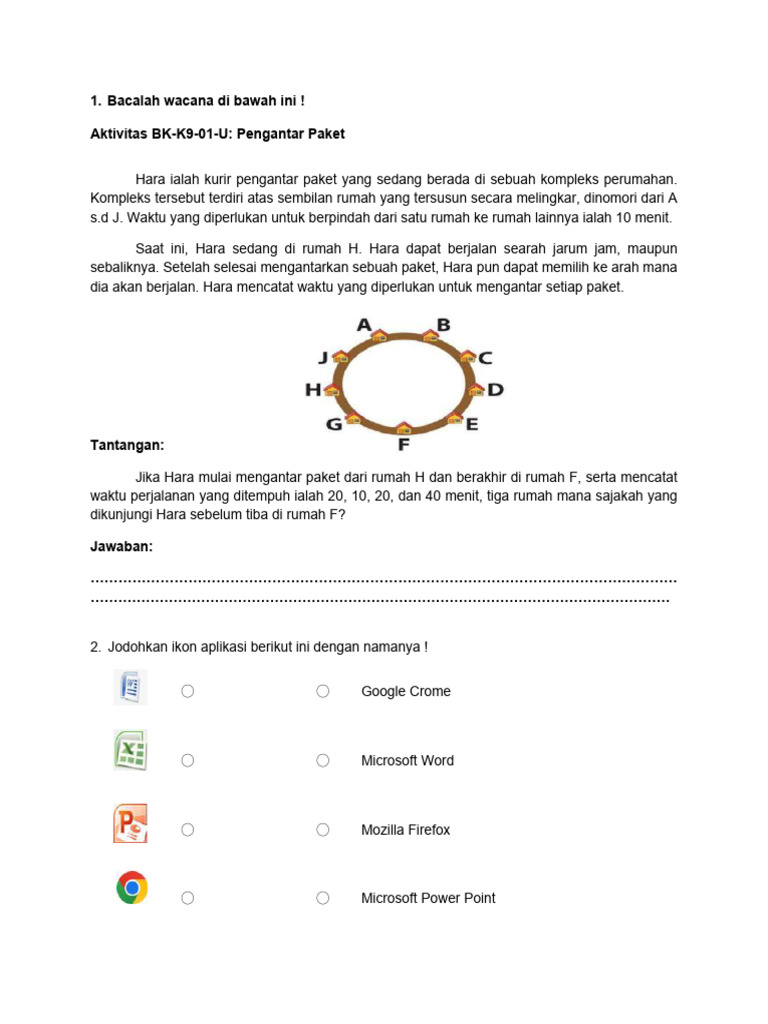 Soal Ujian Informatika Kelas 9 (1)-Dikompresi | PDF