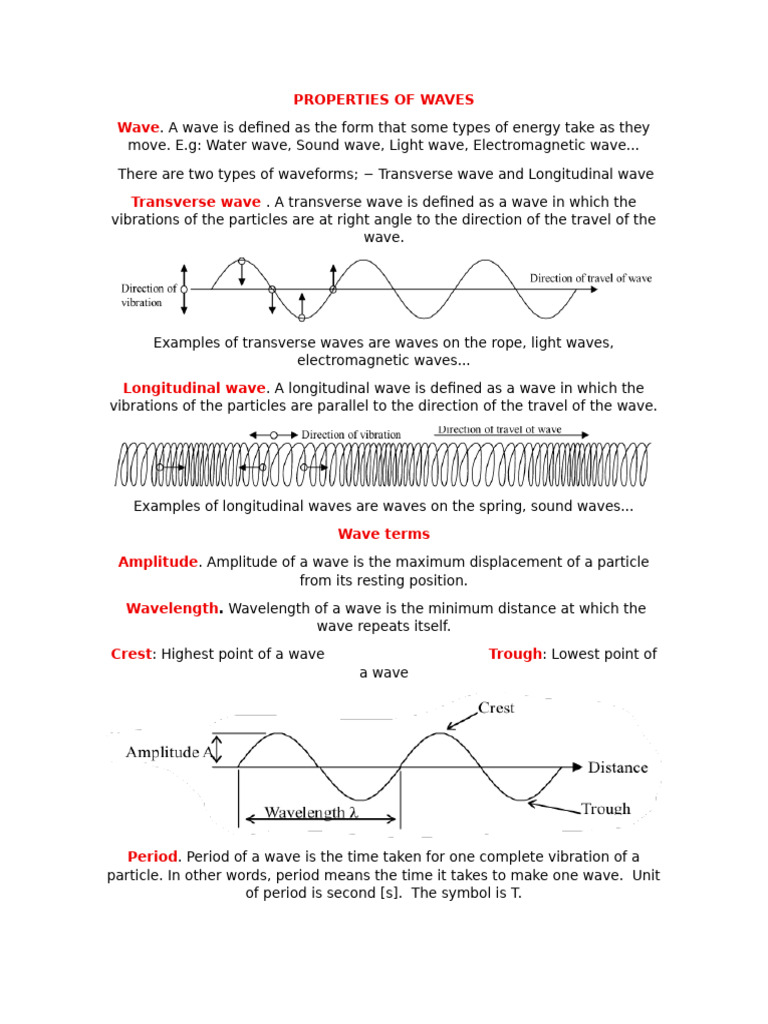 Properties of Waves | PDF