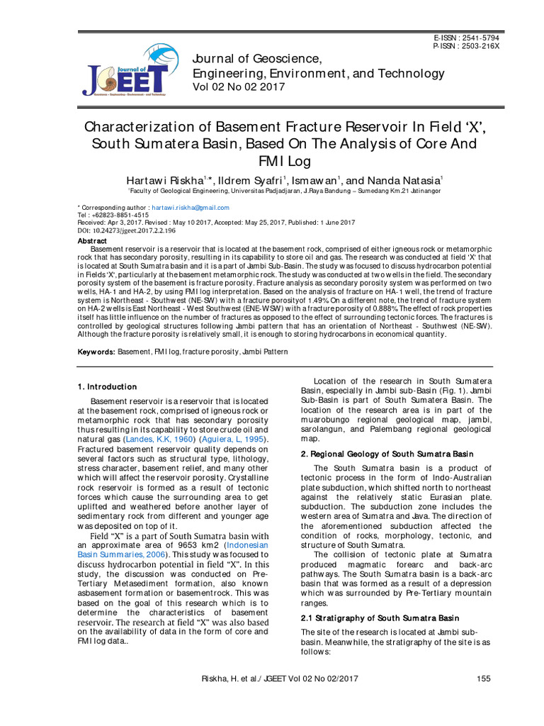 Basement Fracture Reservoir Analysis | PDF | Petroleum Reservoir | Rock ...