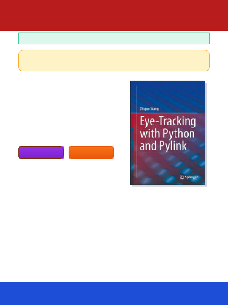 Eye-Tracking With Python and Pylink Wang Ebook Fast Cloud Download | PDF | Python (Programming ...