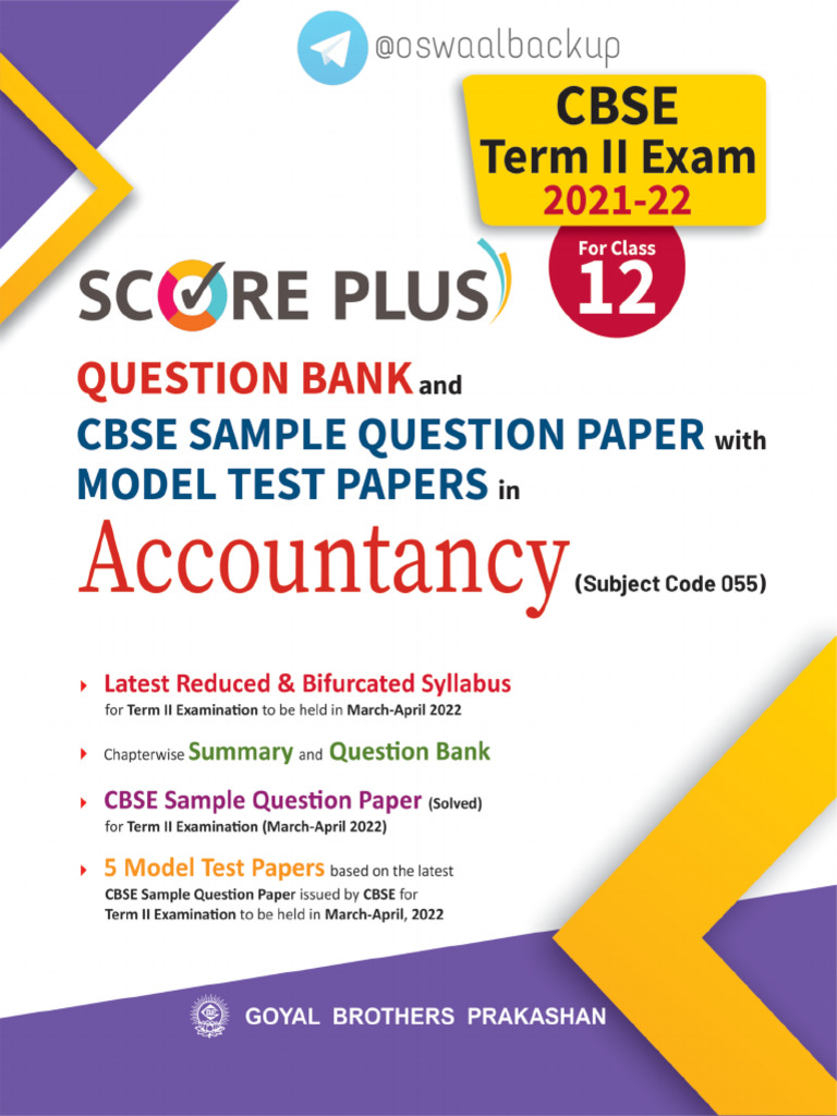 Accountacy Score Plus | PDF