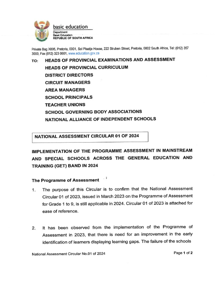 2023 Assessment Programme Guidelines | PDF | Educational Assessment ...