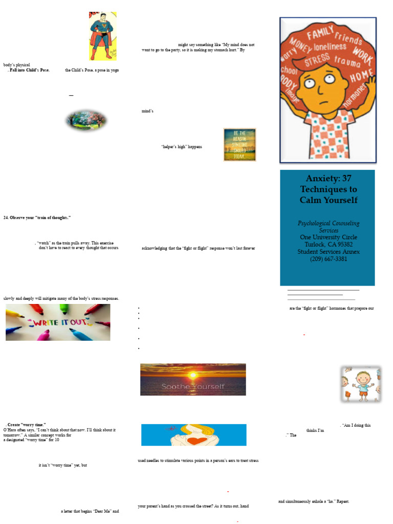 37 - Techniques - To - Calm - Yourself Guided Self-Management Tools For ...