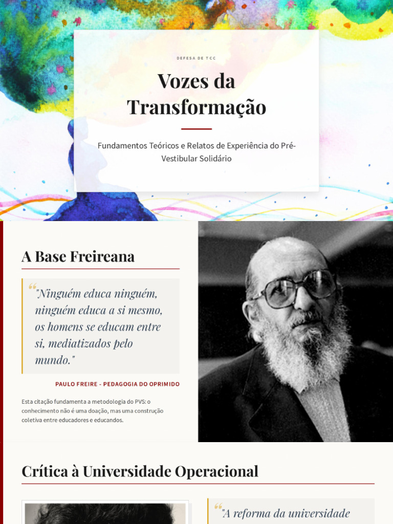 Citações Essenciais - Defesa TCC PVS | PDF