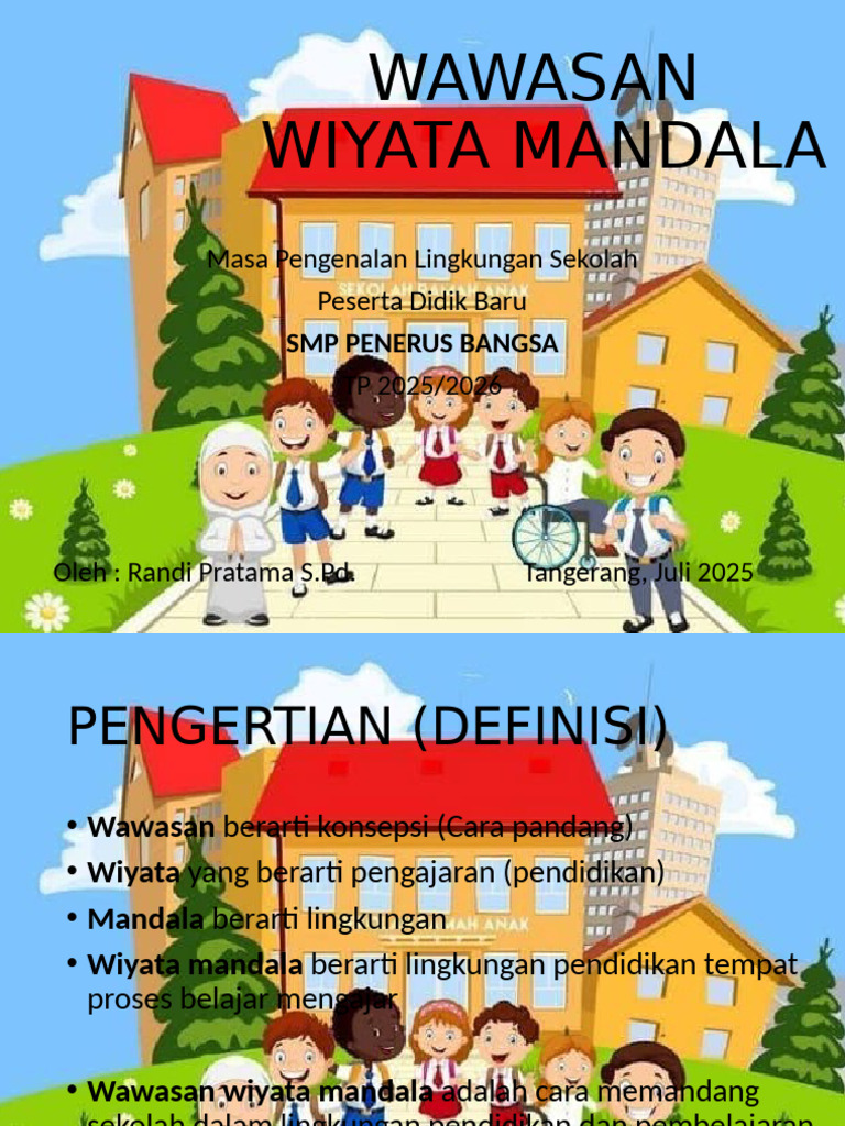 Wawasan Wiyata Mandala -Pptx | PDF