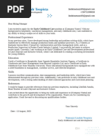 DCDEE Qualification Letter | PDF