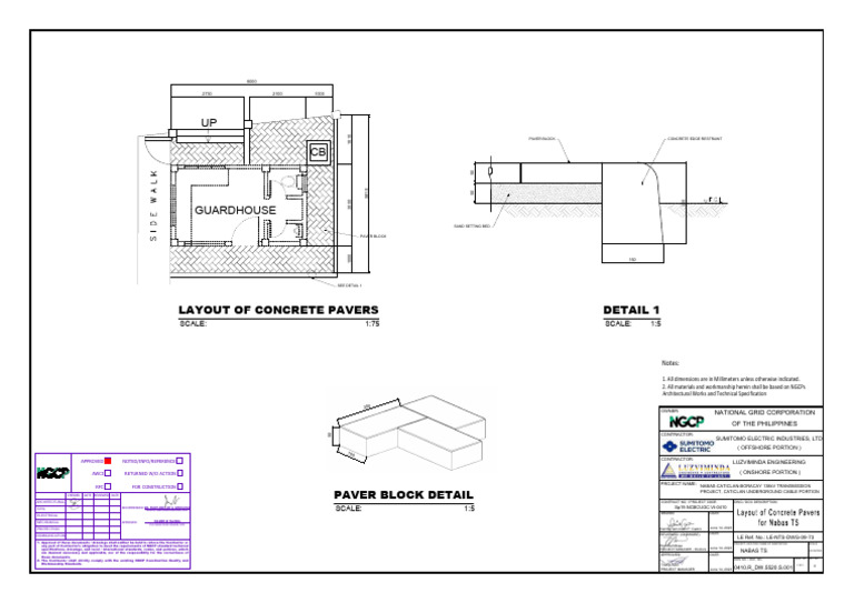 Concrete Pavers - Layout (Nabas TS) | PDF