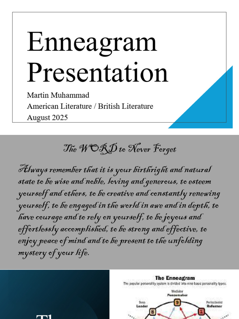Enneagram PowerPoint Presentation | PDF | Mind | Psychology