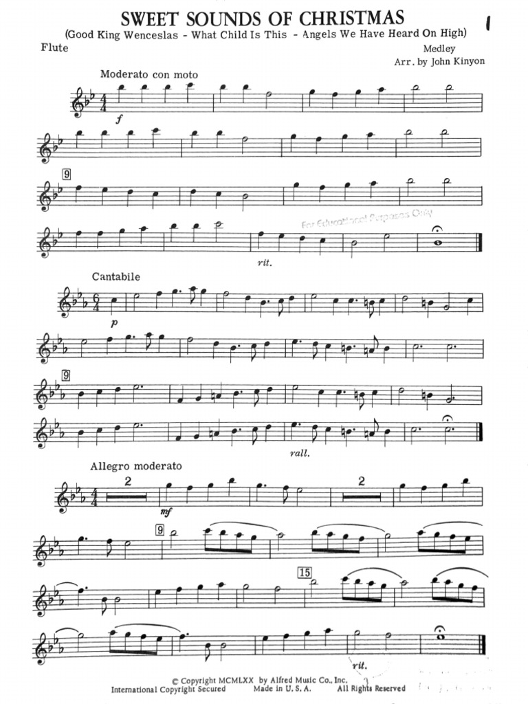 Sweet Sounds of Christmas | PDF | Elementary Organology | Elements Of Music