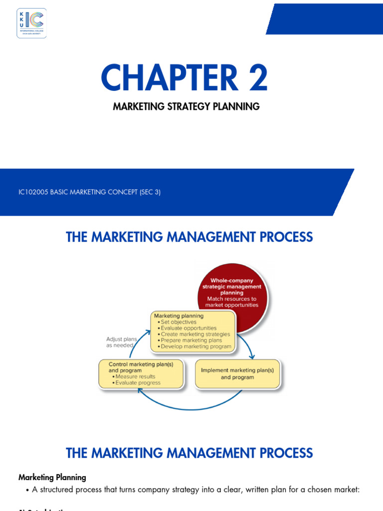 2025 - Basic Marketing Concept CH.2 | PDF | Marketing | Swot Analysis