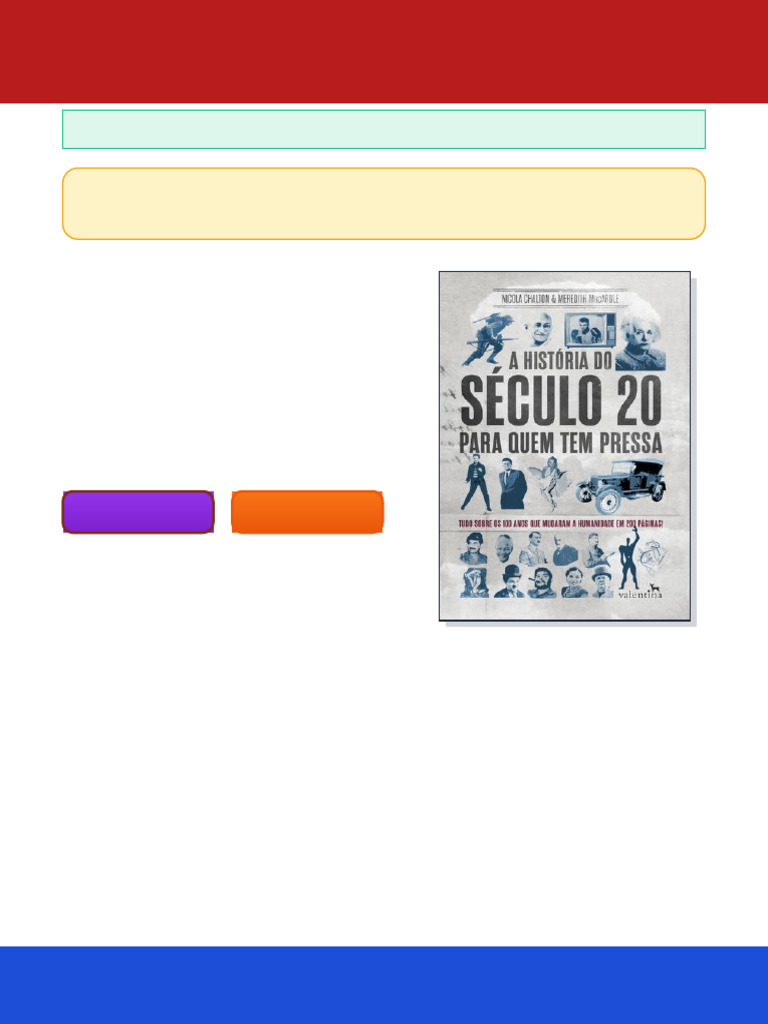 A história do século 20 para quem tem pressa Nicola Chalton ebook ...