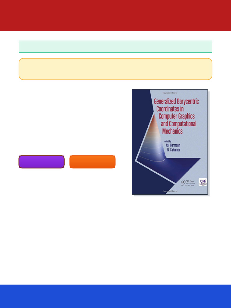 Generalized Barycentric Coordinates in Computer Graphics and ...