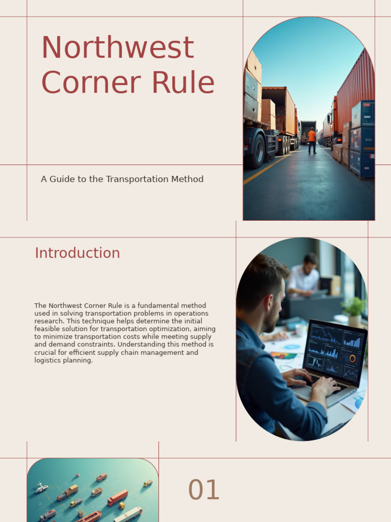 Northwest Corner Rule for Transportation Optimization | PDF | Logistics ...