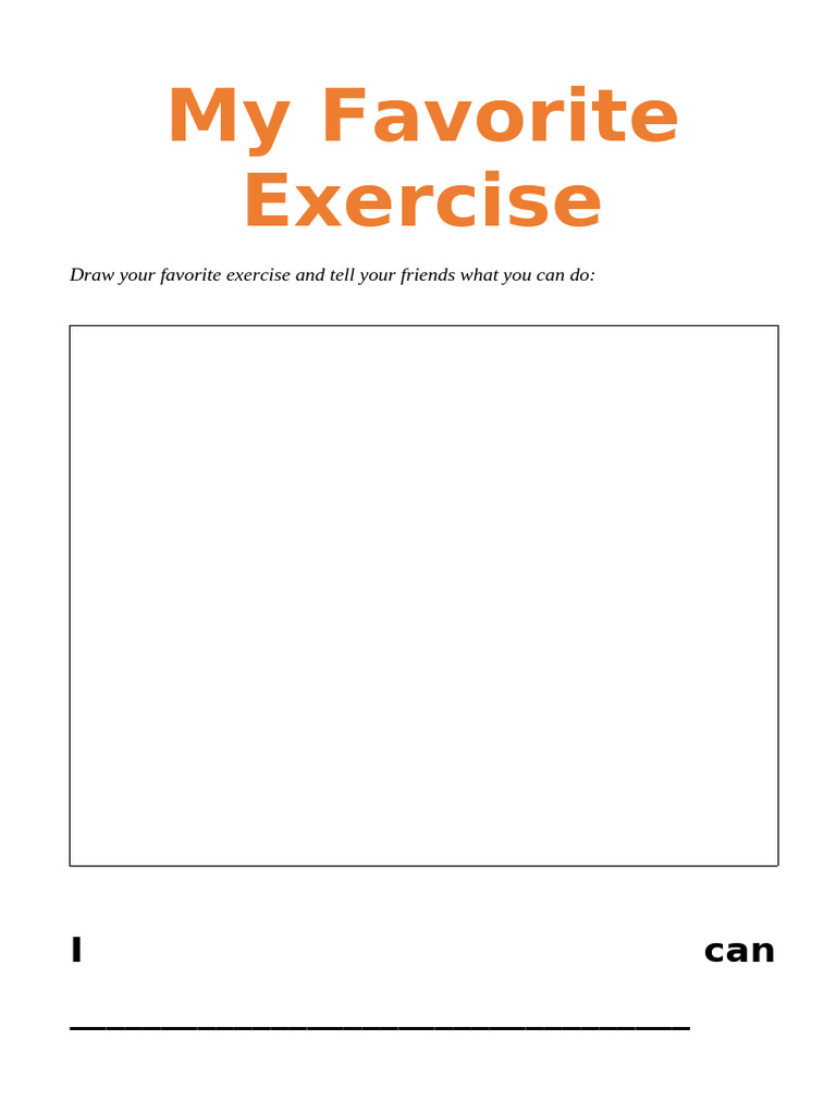 My Favorite Exercise | PDF