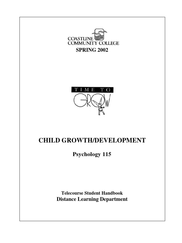 Child Development Telecourse Handbook | PDF | Quiz | Distance Education