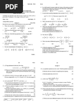 Class 12 Math Question Paper 2082 | PDF | Equations | Mathematics
