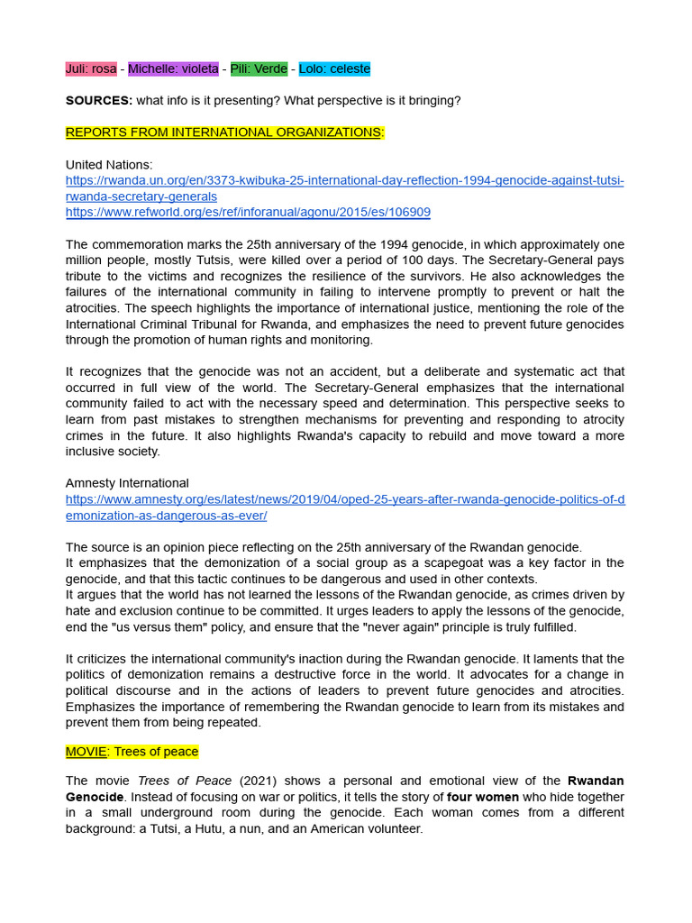 Rwandan Genocide: Lessons and Reflections | PDF | Rwandan Genocide | Hutu