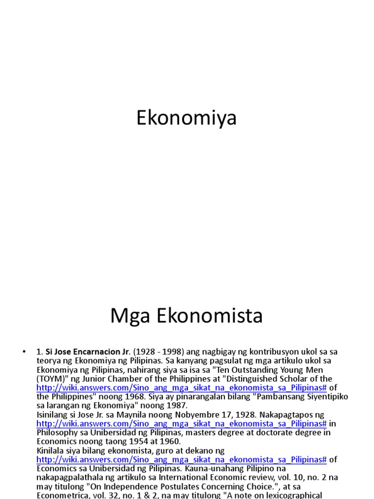 Ekonomiya | PDF