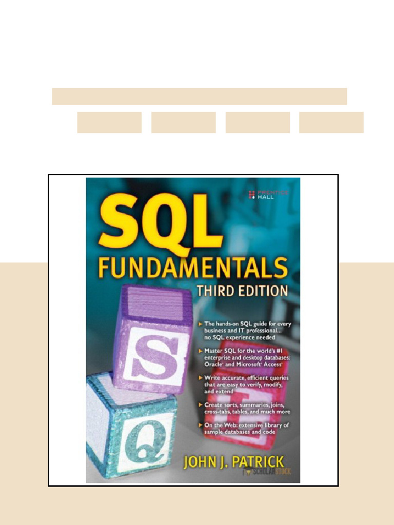Solution Manual for SQL Fundamentals, 3/E 3rd Edition : 0137126026 ...