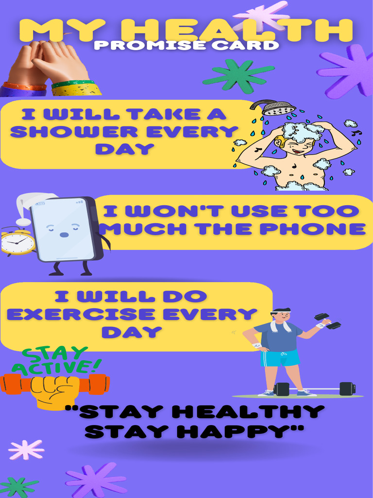 My Health Promise Card Adrián Silva | PDF
