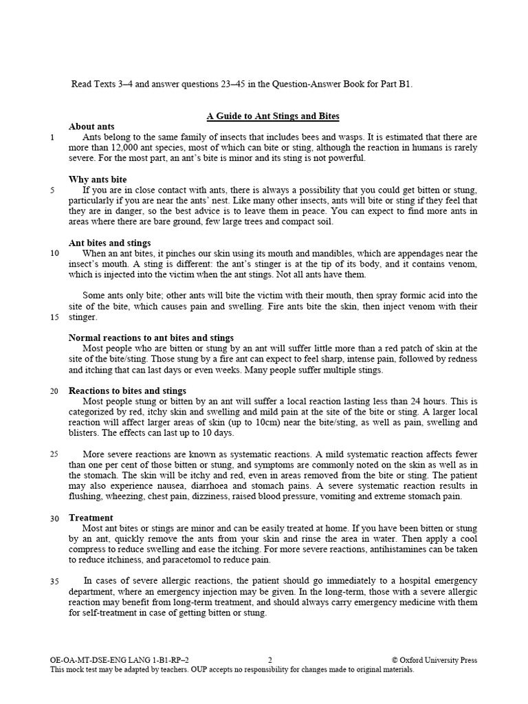 Understanding Ant Bites and Stings | PDF | Ant | Pupa