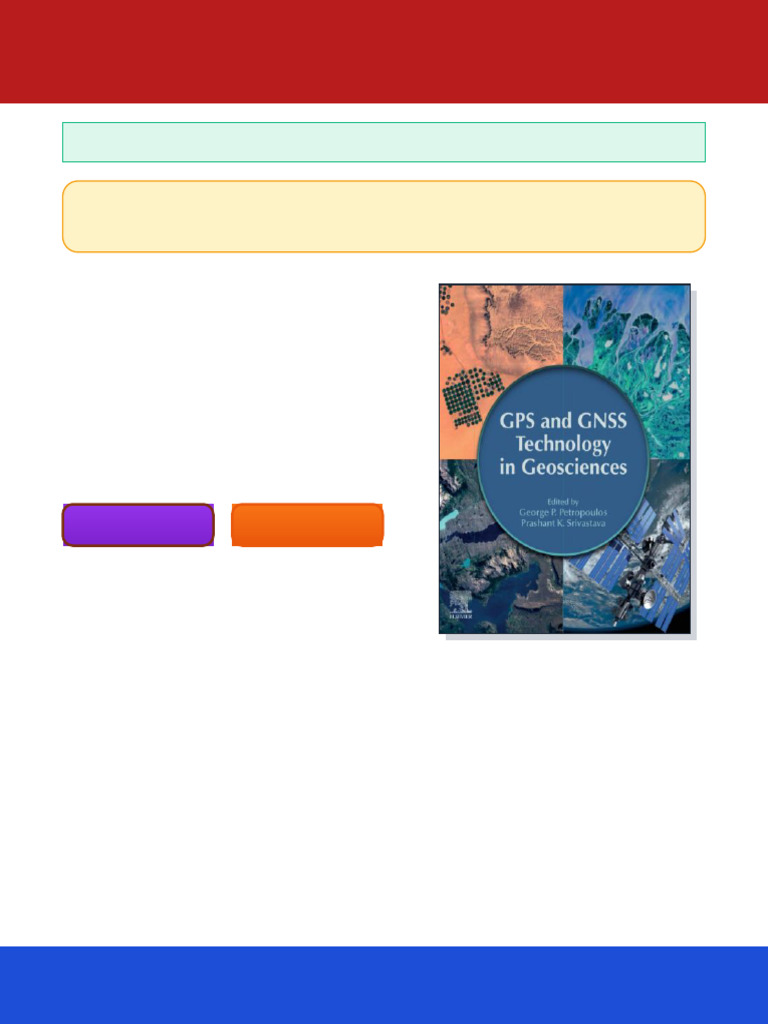 GPS and GNSS Technology in Geosciences George P. Petropoulos Ebook ...