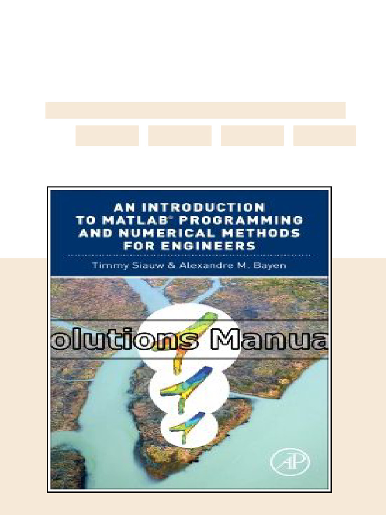 Introduction to MATLAB Programming and Numerical Methods for Engineers ...