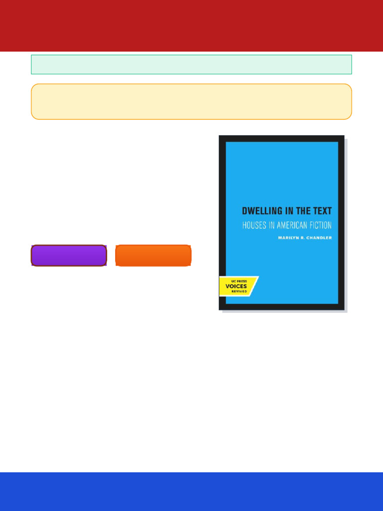 Dwelling in The Text Marilyn R. Chandler Ebook Long Chapter Version ...