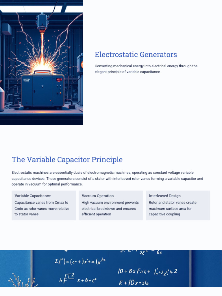 Electrostatic Generators | PDF | Capacitor | Capacitance