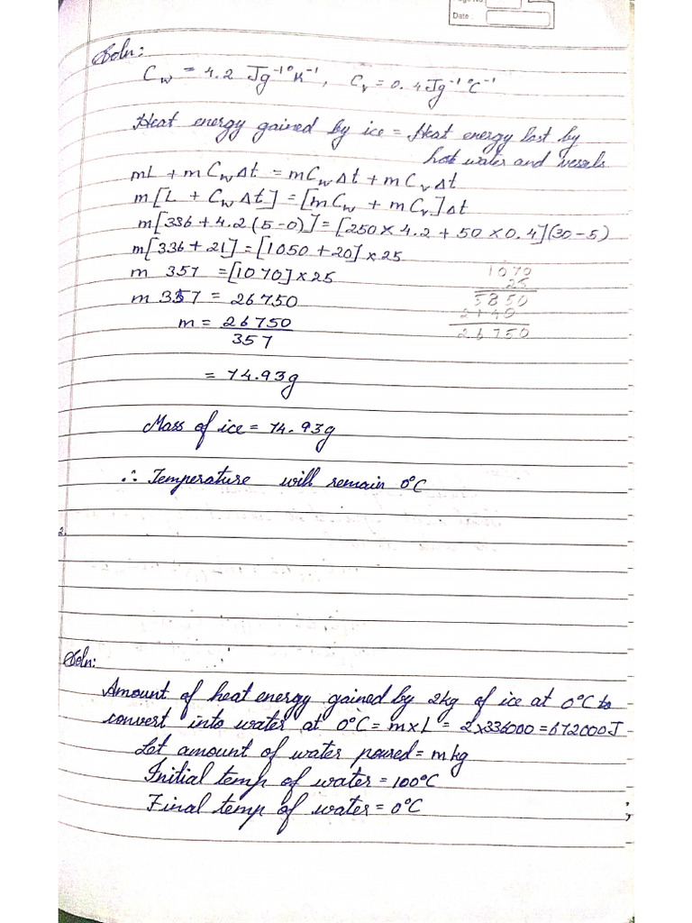 Physics Numericals | PDF